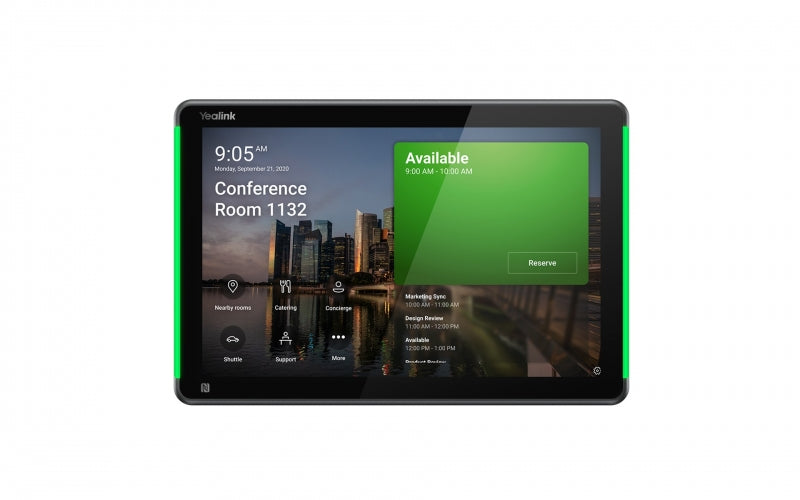 Yealink RoomPanel Plus E2 - Smart Meeting Room Scheduling for Modern W ...
